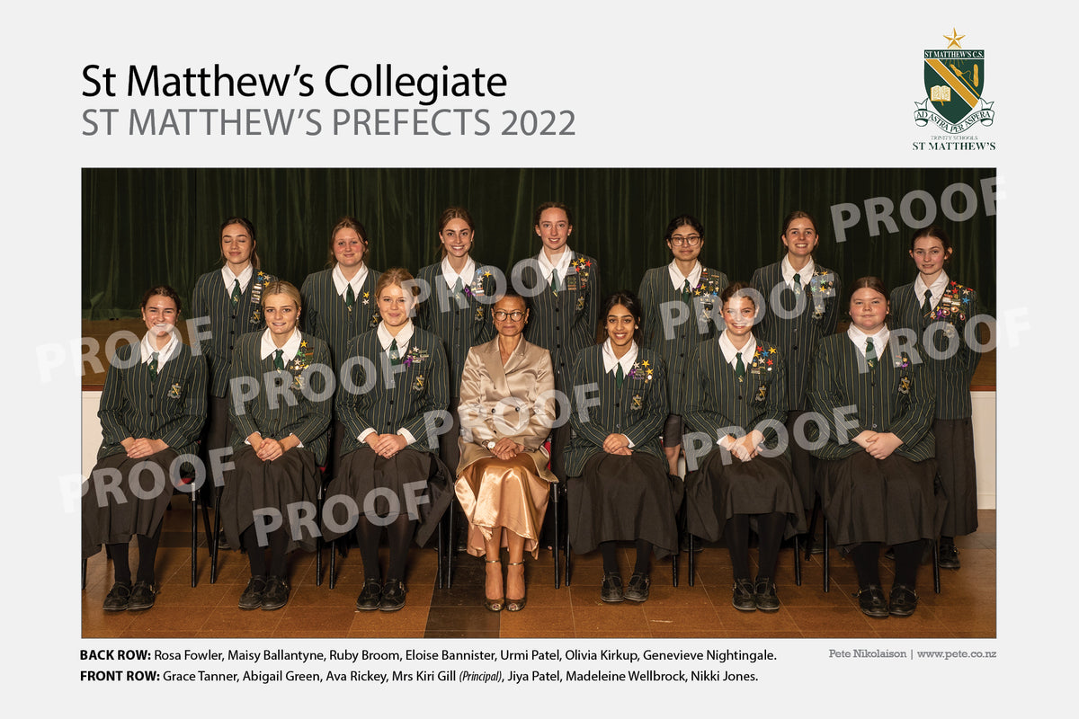 St Matthew's Prefects - St Matthew’s Collegiate 2022 – PeteNikolaison